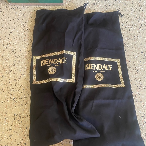 Versace | Shoes | Versace Fendace Boots Sz 5 | Poshmark